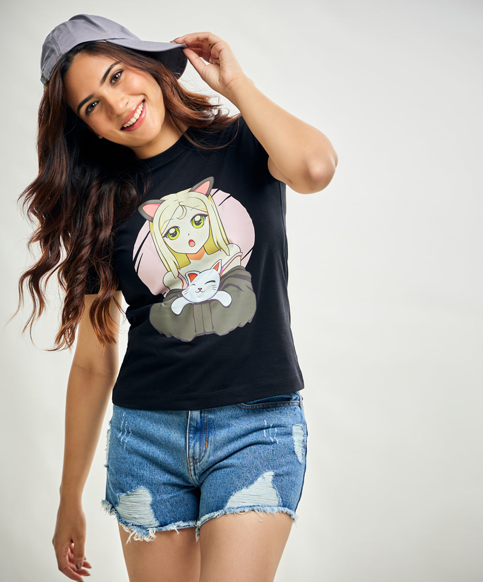 Black Basic Crew Neck Tshirt – Zigzag