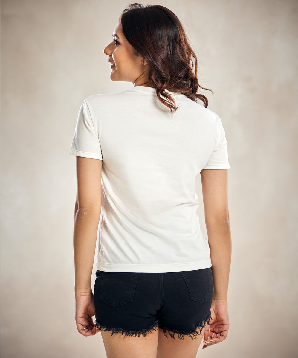 Distress Colour Set Crew Neck Tshirt – Zigzag