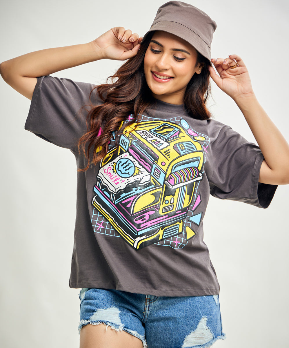 Oversized Grey Tshirt – Zigzag