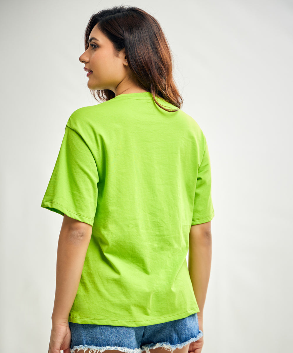 Oversized Green Tshirt – Zigzag