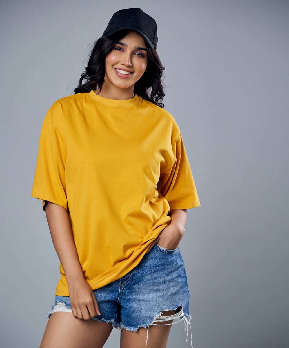 Mustard Oversized Tshirt – Zigzag