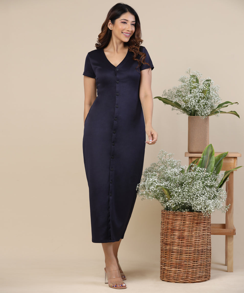 Body Hugging Short Sleeve Dress – Zigzag