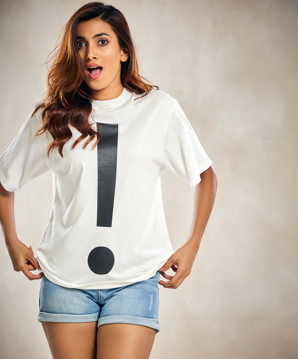 Exclamation Mark Oversized Tshirt – Zigzag