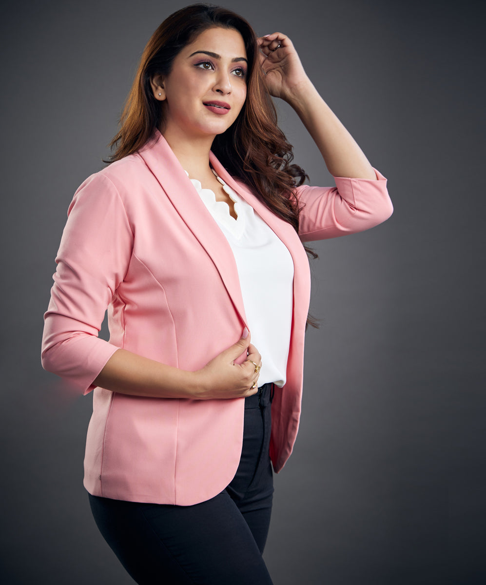 Pink Work Wear Blazer – Zigzag