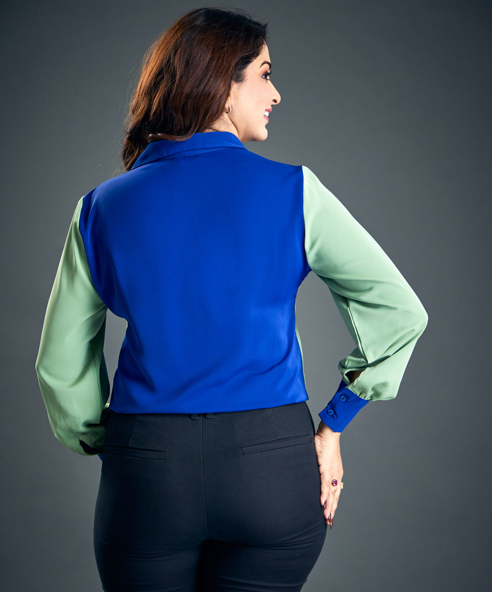 Formal Straight Fit Two Tone Shirt – Zigzag