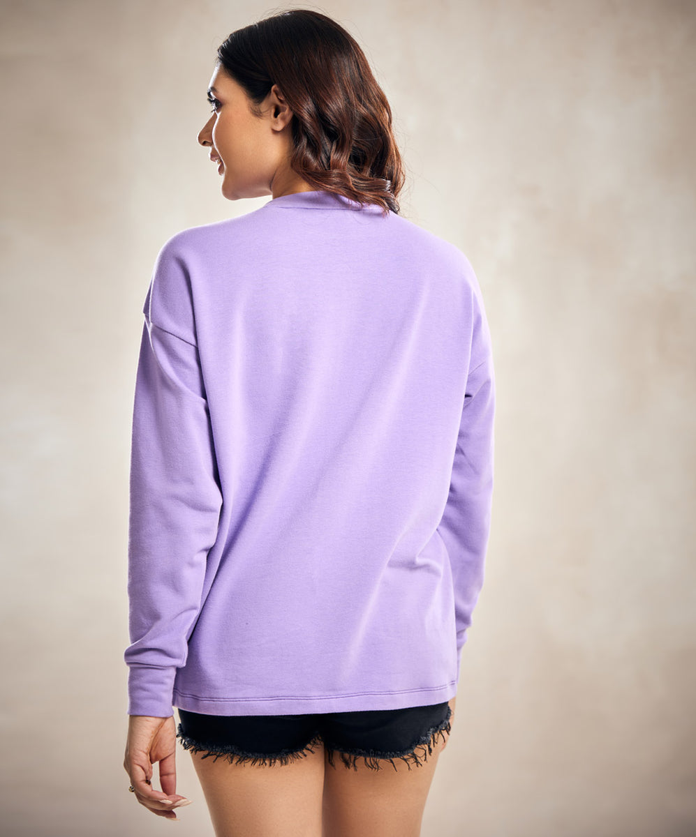 Lavender Comfort Color Long Sleeve T-Shirt – Zigzag