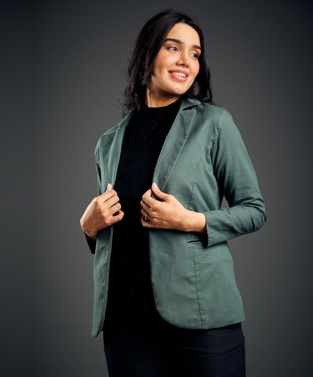 Linen Basic Formal Jacket – Zigzag