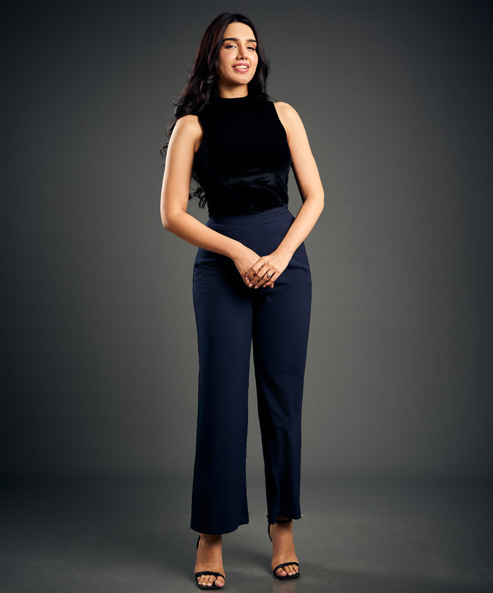 Flared Out Formal Blue Pant – Zigzag