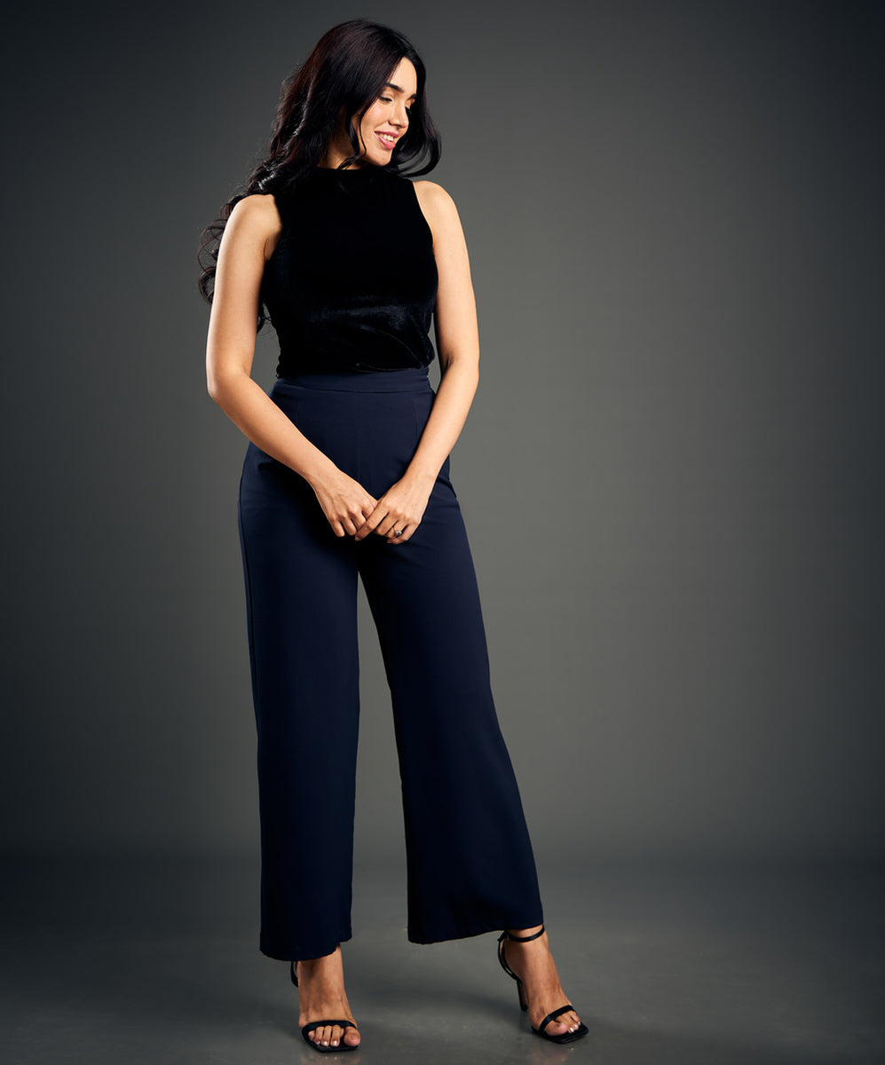 Flared Out Formal Blue Pant – Zigzag